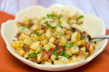 German Pan Fried Potatoes (Bratkartoffeln) - Delicious Meets Healthy
