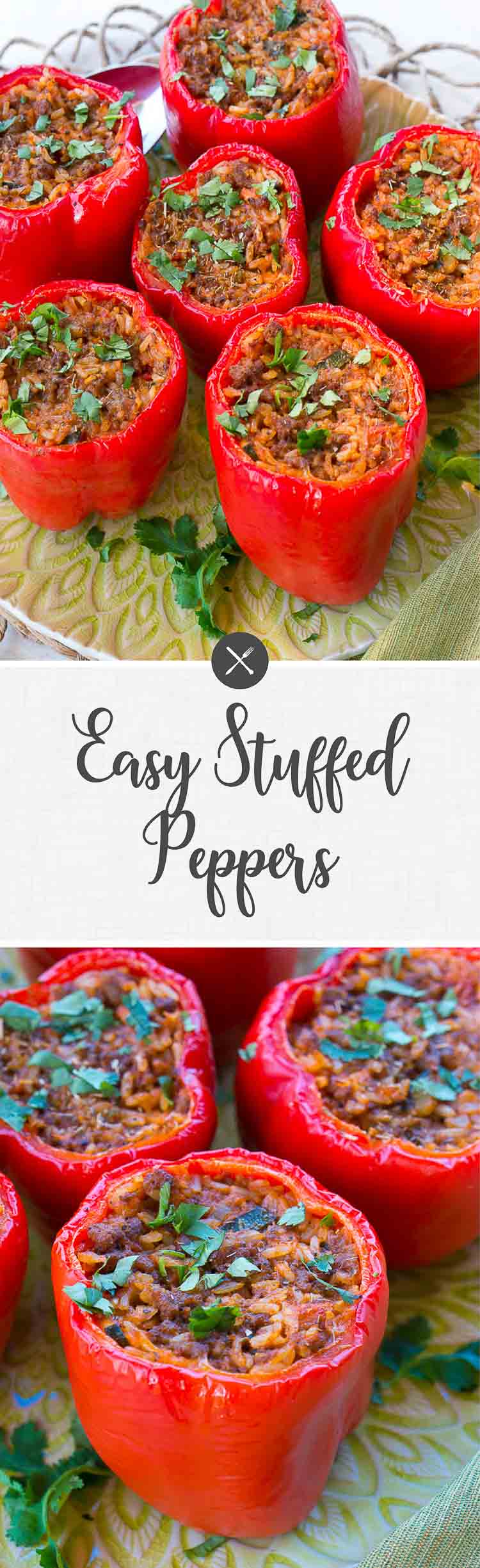Easy Stuffed Peppers Recipe | Delicious Meets Healthy