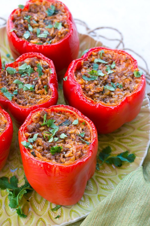 Easy Stuffed Peppers Recipe | Delicious Meets Healthy