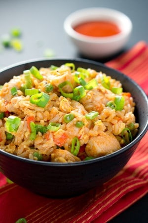 Spicy Chicken Fried Rice - Delicious Meets Healthy
