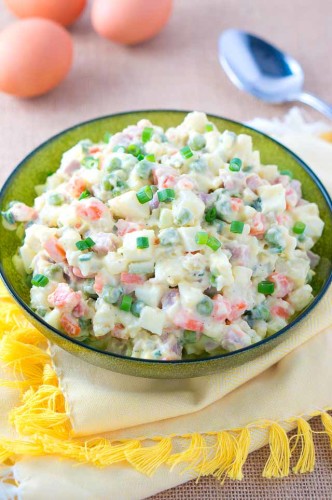 Olivier Salad (Russian Potato Salad) - Delicious Meets Healthy