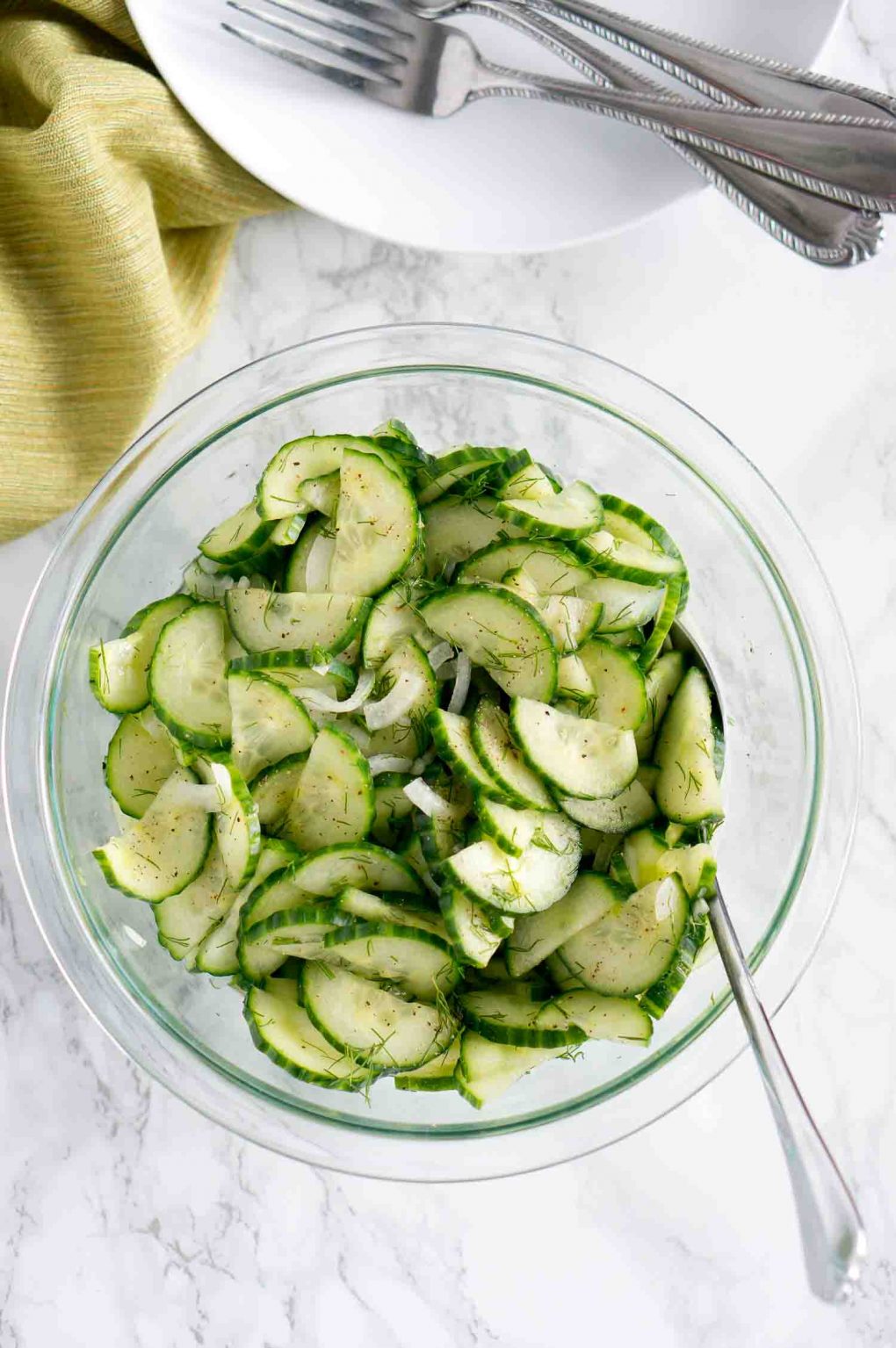 Easy Cucumber Salad Recipe (Fresh & Healthy) | Delicious Meets Healthy
