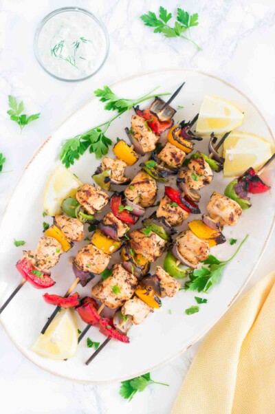 Grilled Mediterranean Chicken Kebabs - Delicious Meets Healthy