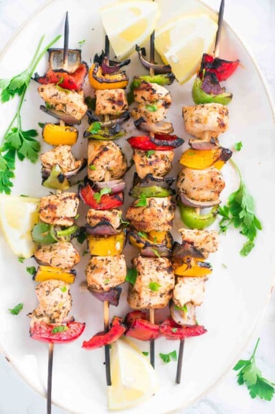 Grilled Mediterranean Chicken Kebabs - Delicious Meets Healthy