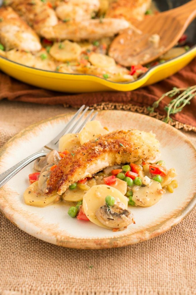 Country Chicken Skillet and Vegetables - Delicious Meets Healthy
