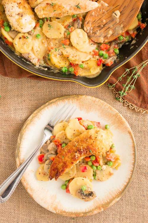 Country Chicken Skillet and Vegetables - Delicious Meets Healthy