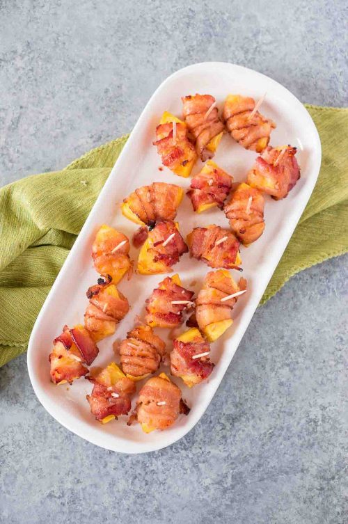 Bacon Wrapped Pineapple Bites - Delicious Meets Healthy