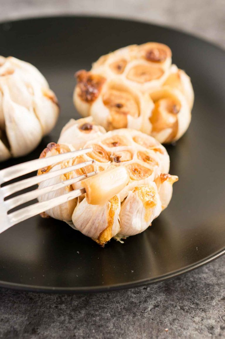 Roasted Garlic Recipe - How To Roast Garlic - Delicious Meets Healthy
