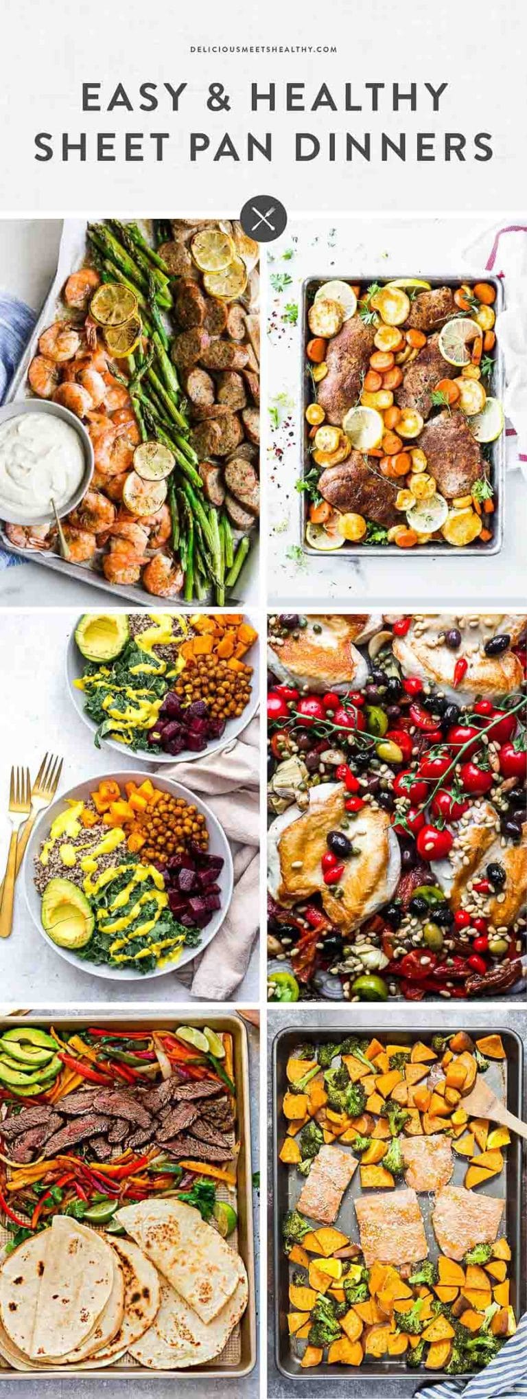 Easy & Healthy Sheet Pan Dinners - Delicious Meets Healthy