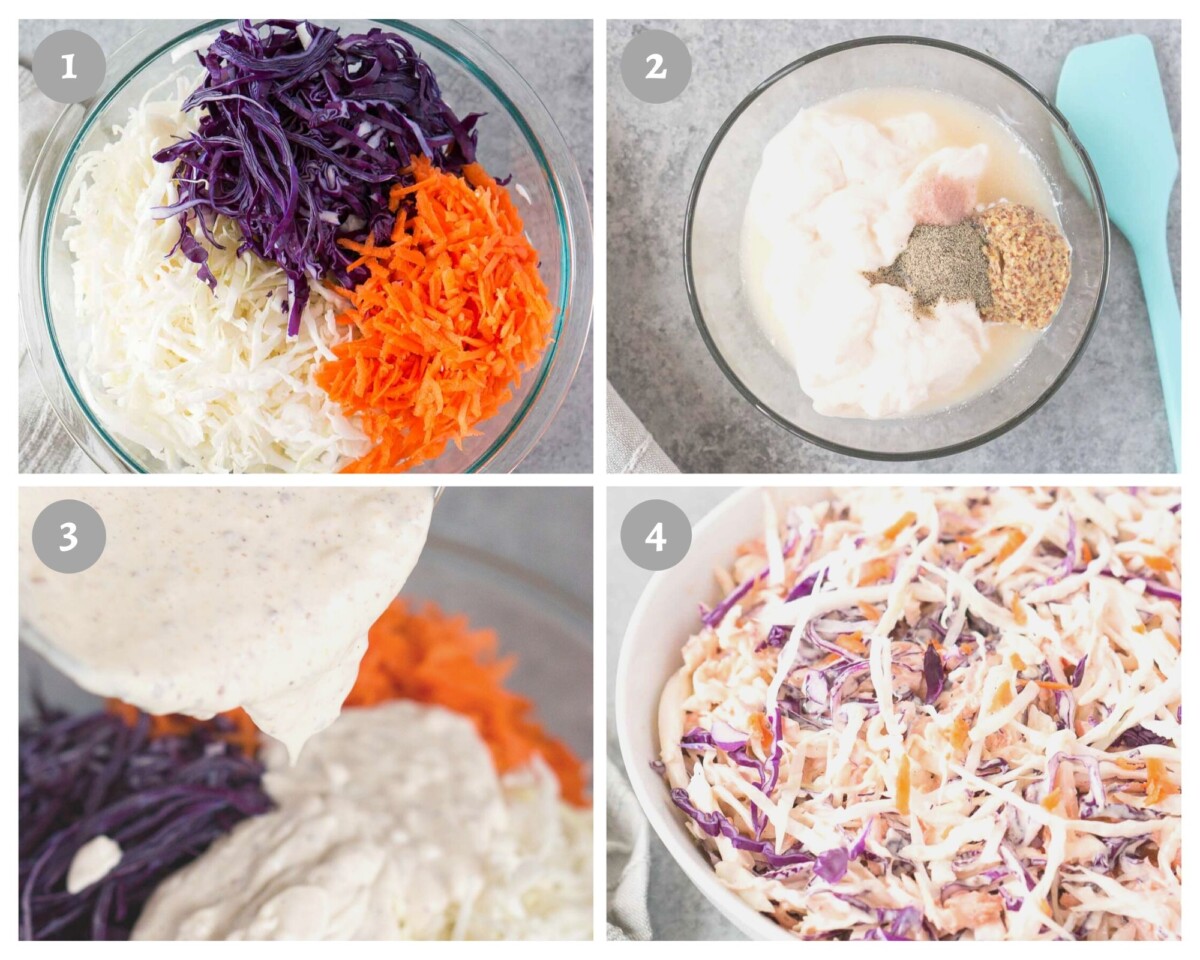 Coleslaw Recipe (Crunchy, Creamy & Tasty) - Delicious Meets Healthy