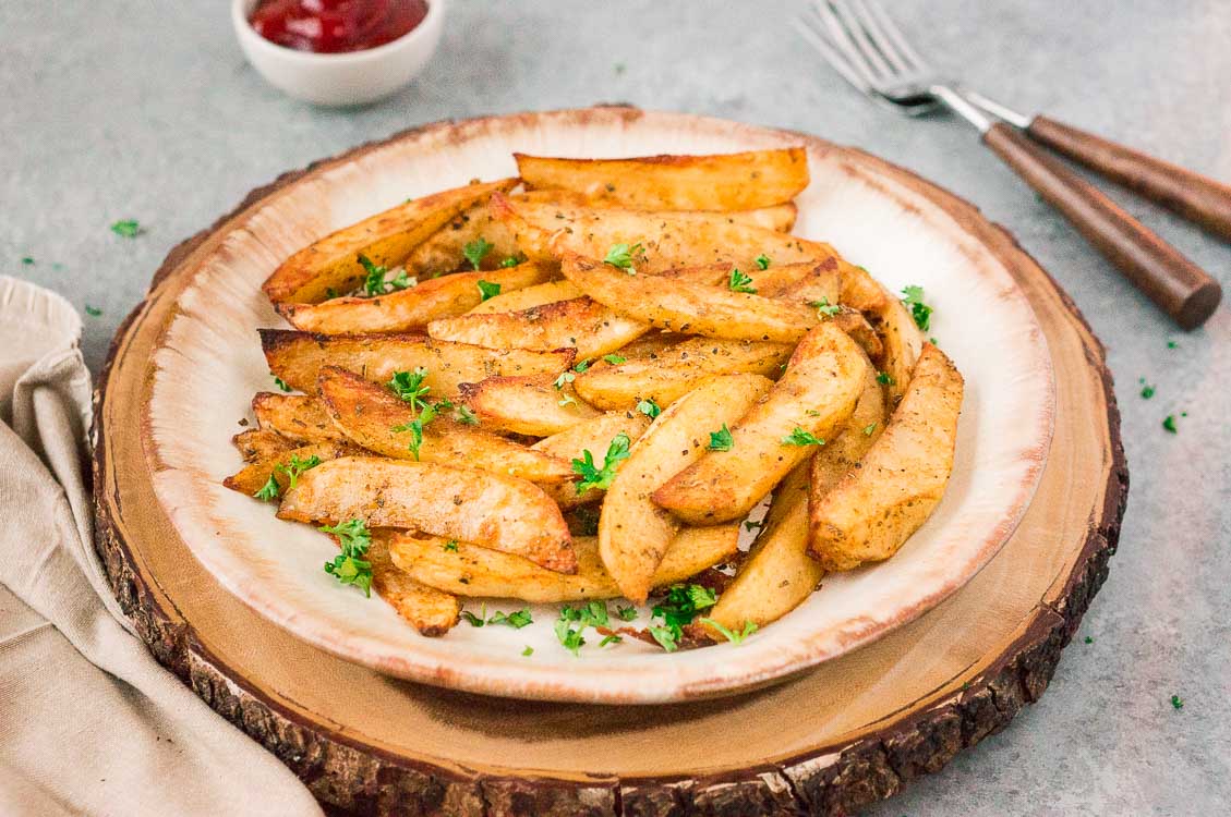 Baked Potato Wedges Recipe | Delicious Meets Healthy