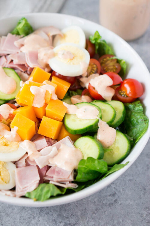 Chef Salad Recipe (Healthy Lunch) - Delicious Meets Healthy