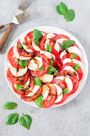 Italian Caprese Salad with Balsamic Glaze - Delicious Meets Healthy