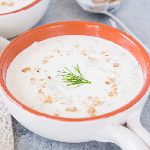 Tarator - Bulgarian Cold Cucumber Soup - Delicious Meets Healthy