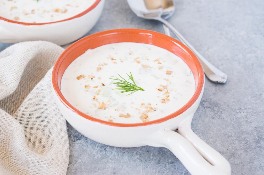 Tarator - Bulgarian Cold Cucumber Soup - Delicious Meets Healthy