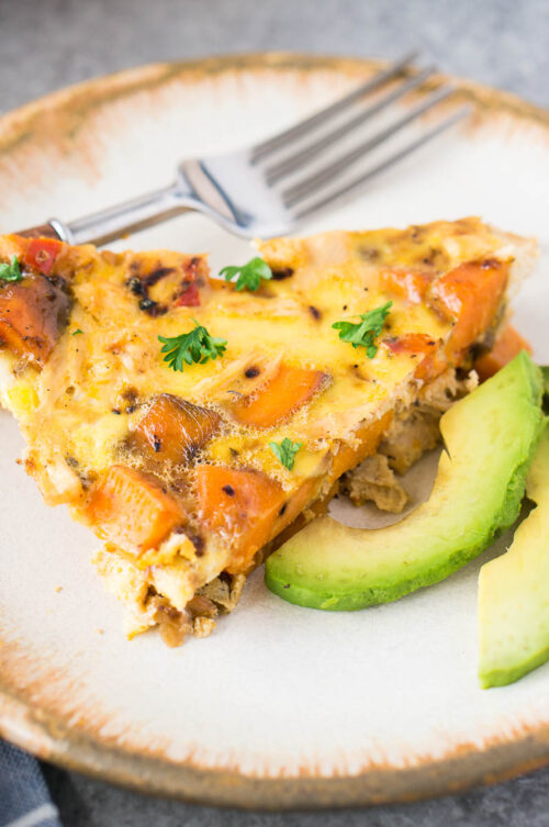 Turkey and Sweet potato Frittata - Delicious Meets Healthy