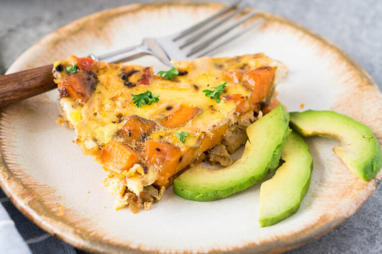Turkey and Sweet potato Frittata - Delicious Meets Healthy