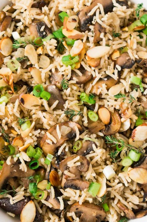 Mushroom Rice Recipe (Easy Side Dish) - Delicious Meets Healthy