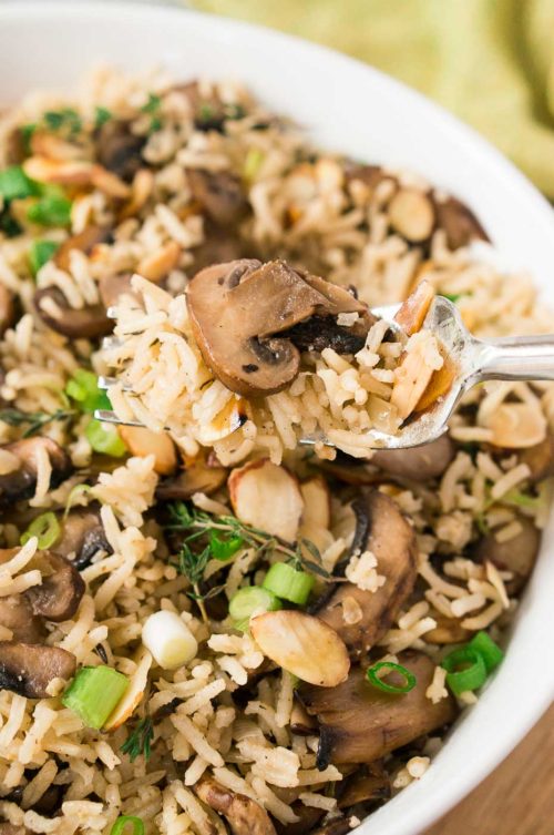 Mushroom Rice Recipe (Easy Side Dish) - Delicious Meets Healthy