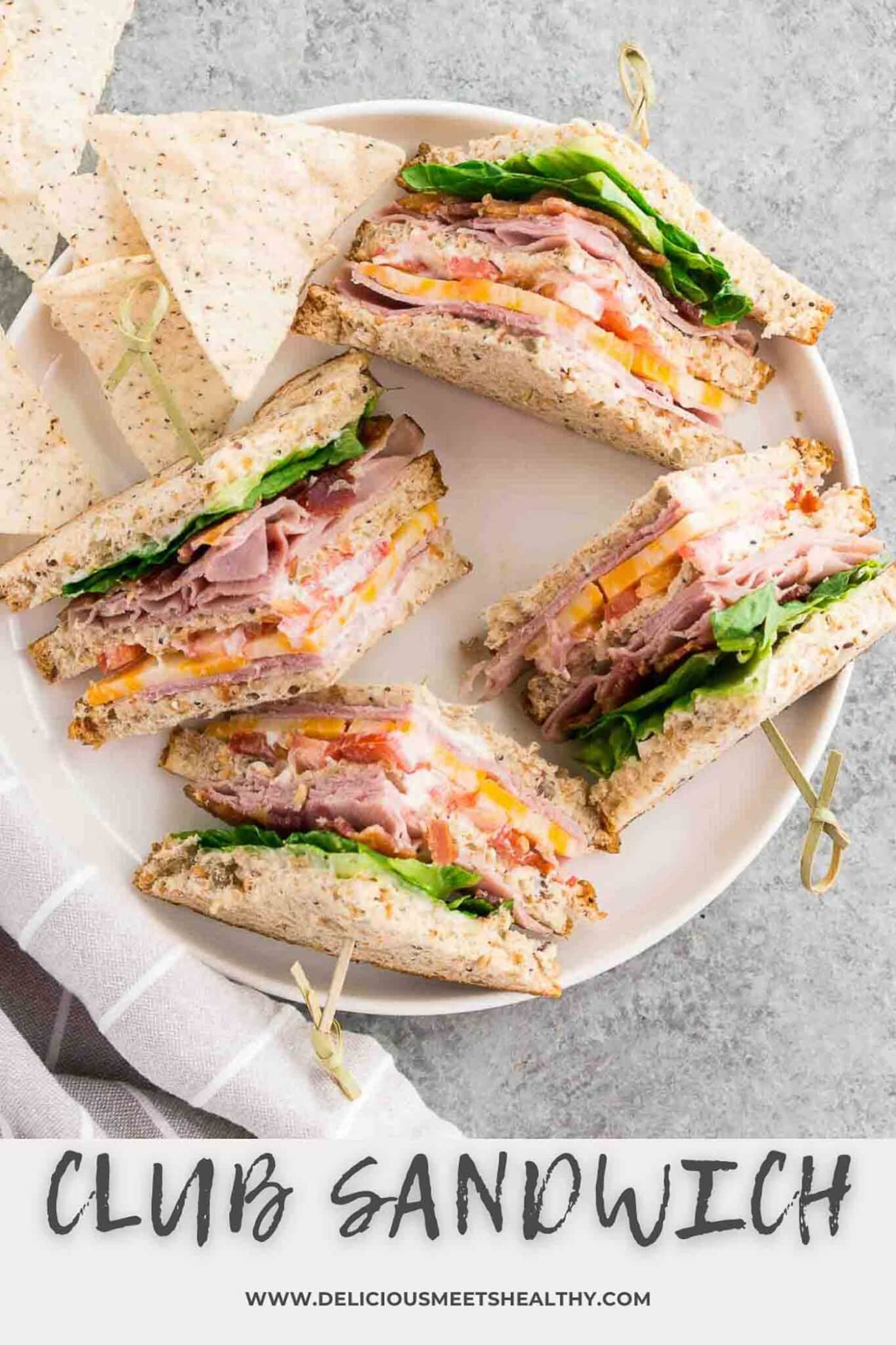 Club Sandwich (Easy & Tasty Lunch Idea) - Delicious Meets Healthy