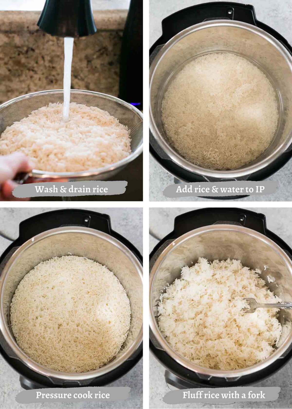 Instant Pot Rice (Easy & Quick) - Delicious Meets Healthy