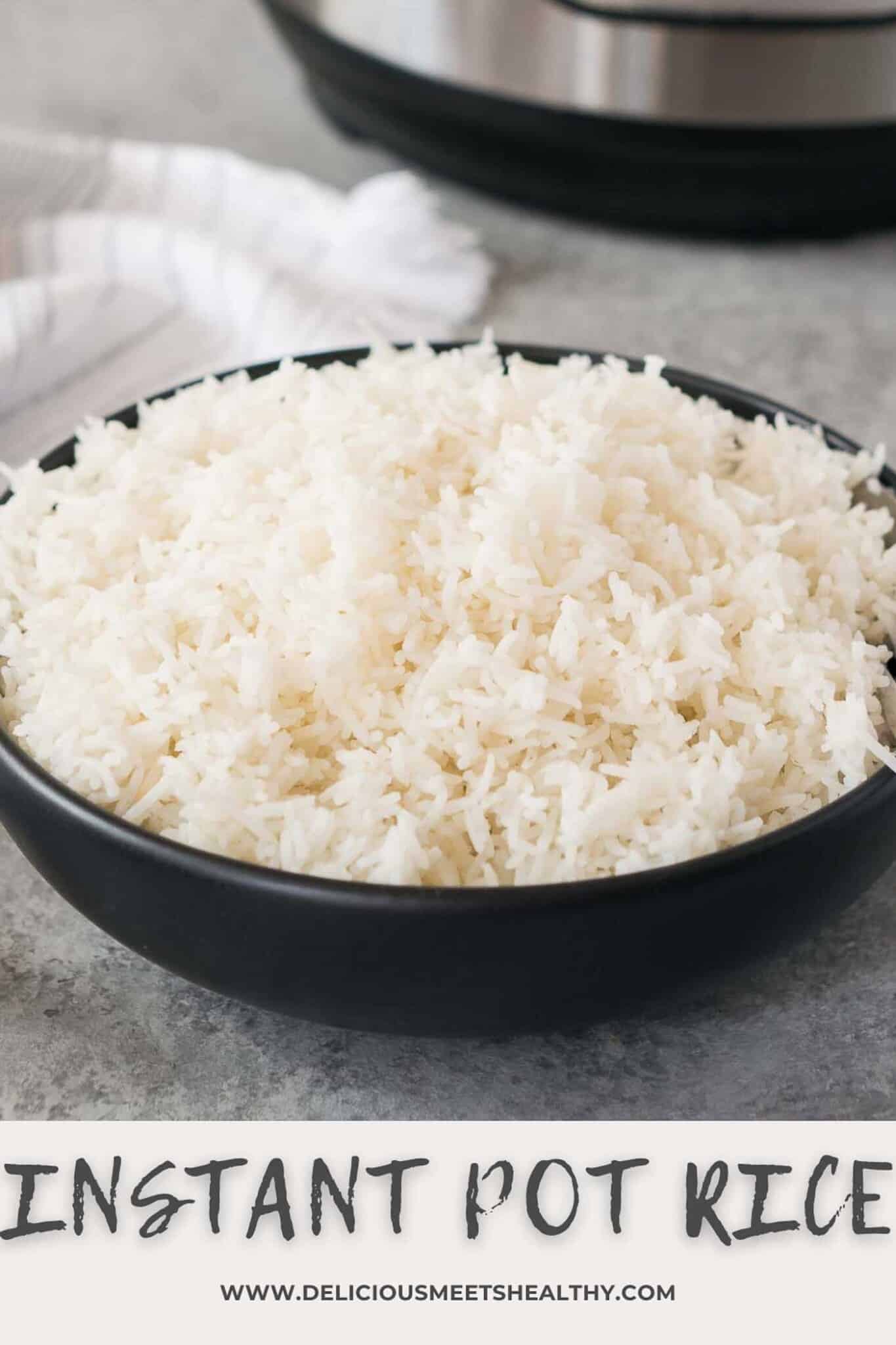 Instant Pot Rice (Easy & Quick) - Delicious Meets Healthy