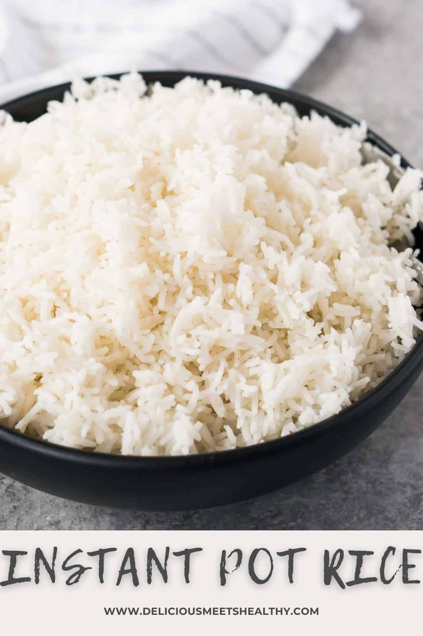 Instant Pot Rice (Easy & Quick) - Delicious Meets Healthy