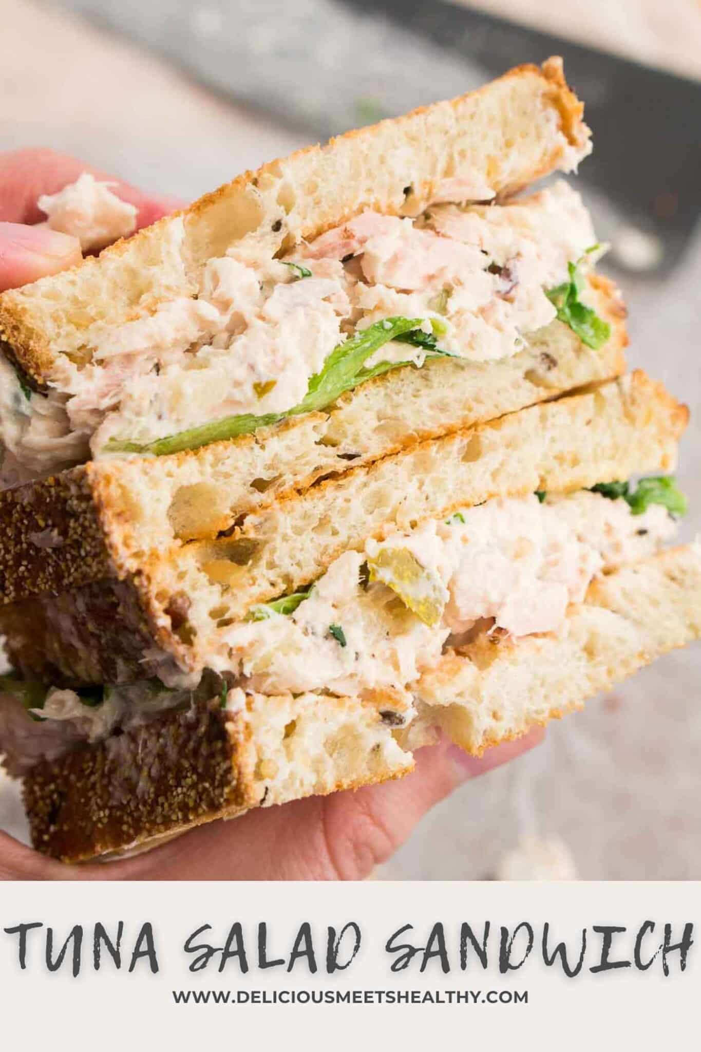 Tuna Salad Sandwich (Quick & Easy Lunch) - Delicious Meets Healthy