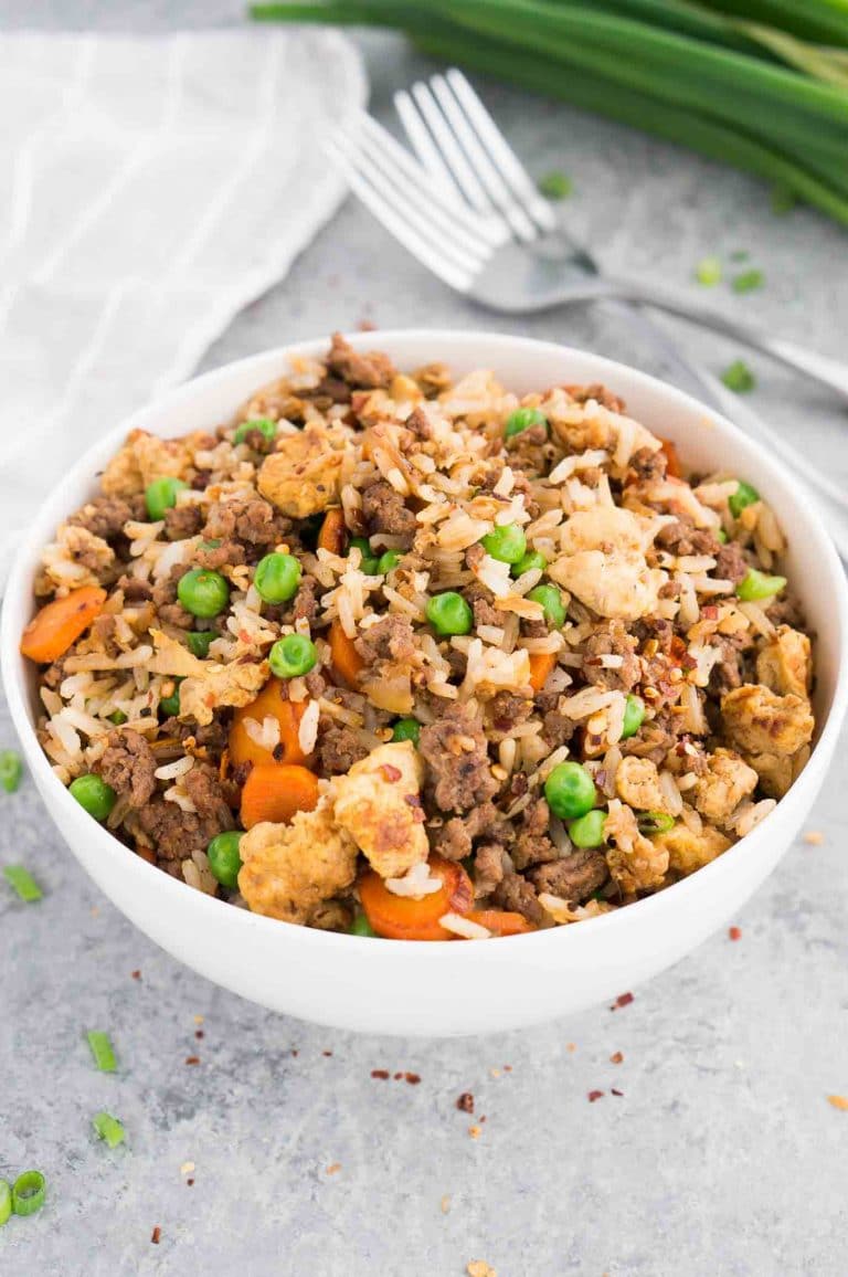 Beef Fried Rice (Easy Weeknight Dinner) - Delicious Meets Healthy