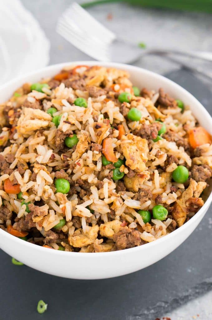Beef Fried Rice (Easy Weeknight Dinner) - Delicious Meets Healthy