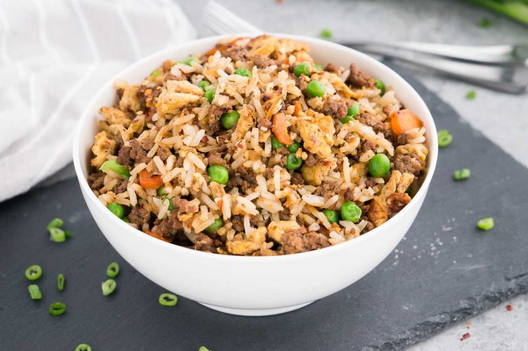 Beef Fried Rice (Easy Weeknight Dinner) - Delicious Meets Healthy