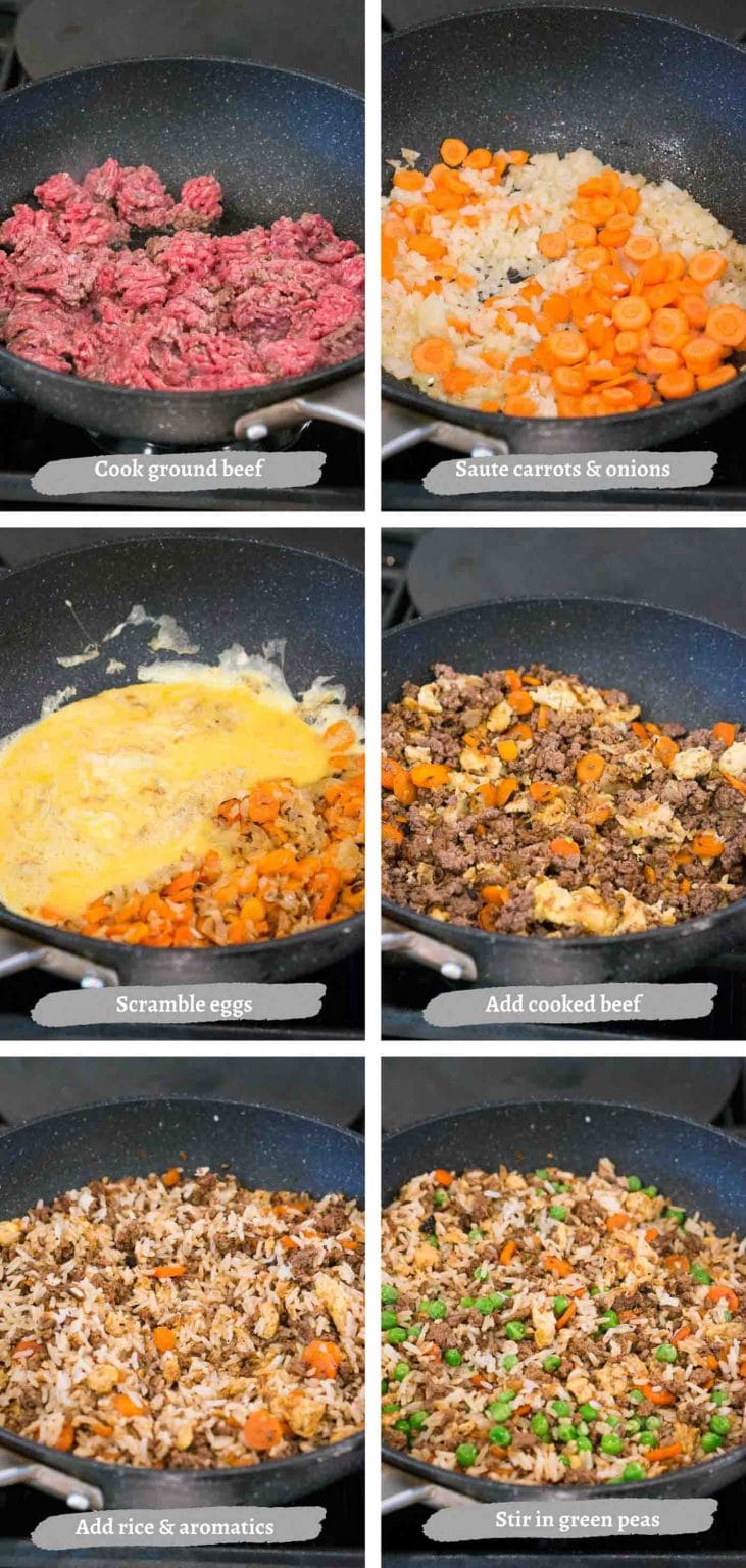 Beef Fried Rice (Easy Weeknight Dinner) - Delicious Meets Healthy