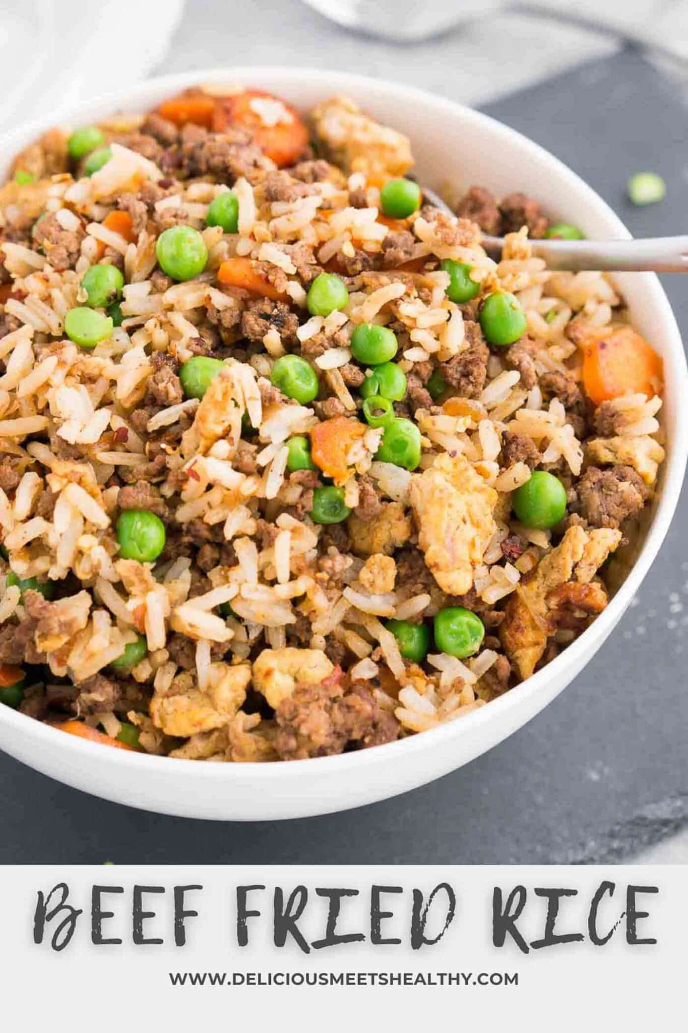 Beef Fried Rice (Easy Weeknight Dinner) - Delicious Meets Healthy