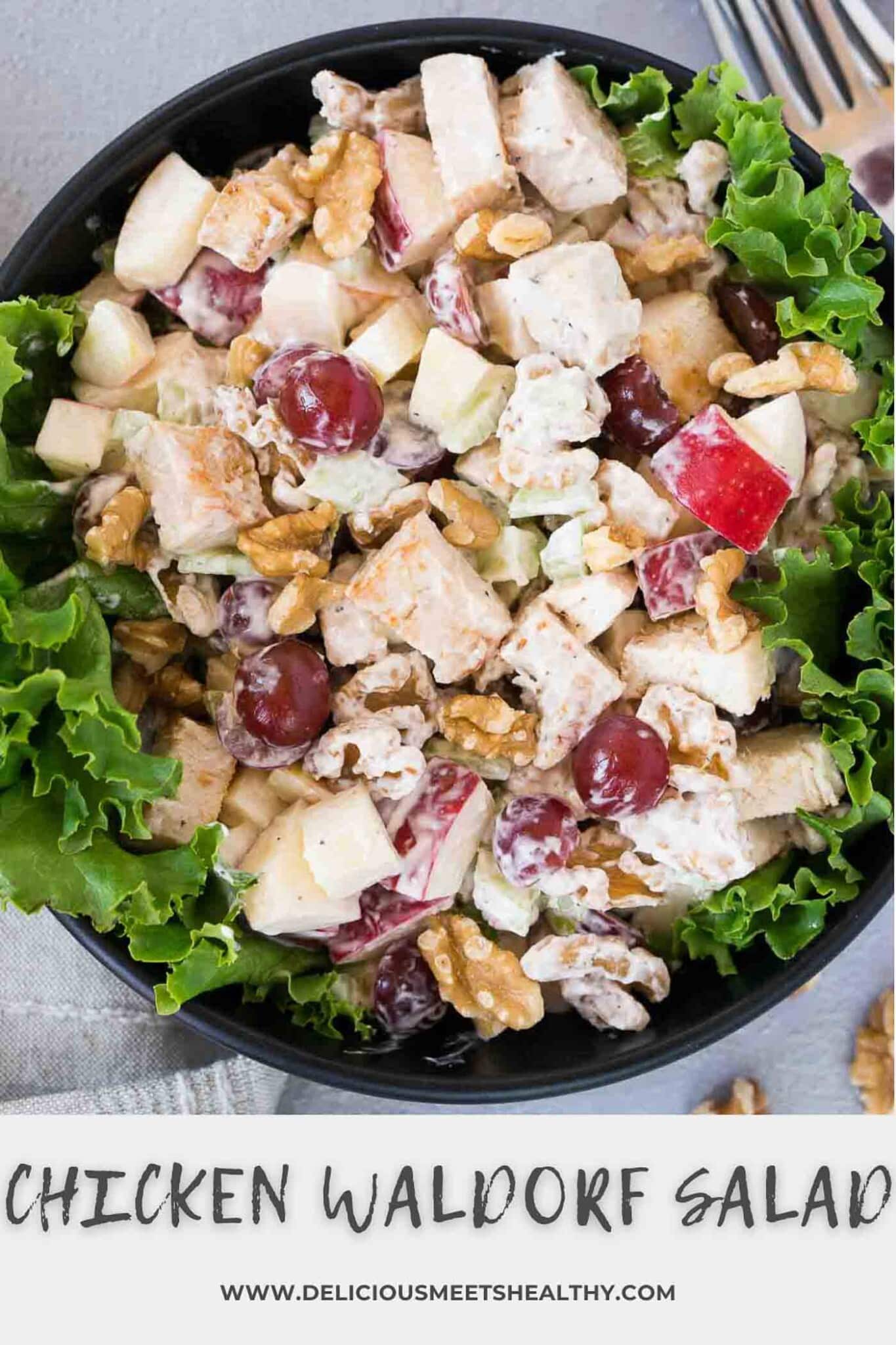 Chicken Waldorf Salad (15 Minute Lunch) - Delicious Meets Healthy