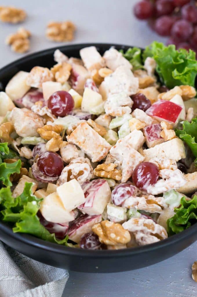 Chicken Waldorf Salad (15 Minute Lunch) - Delicious Meets Healthy