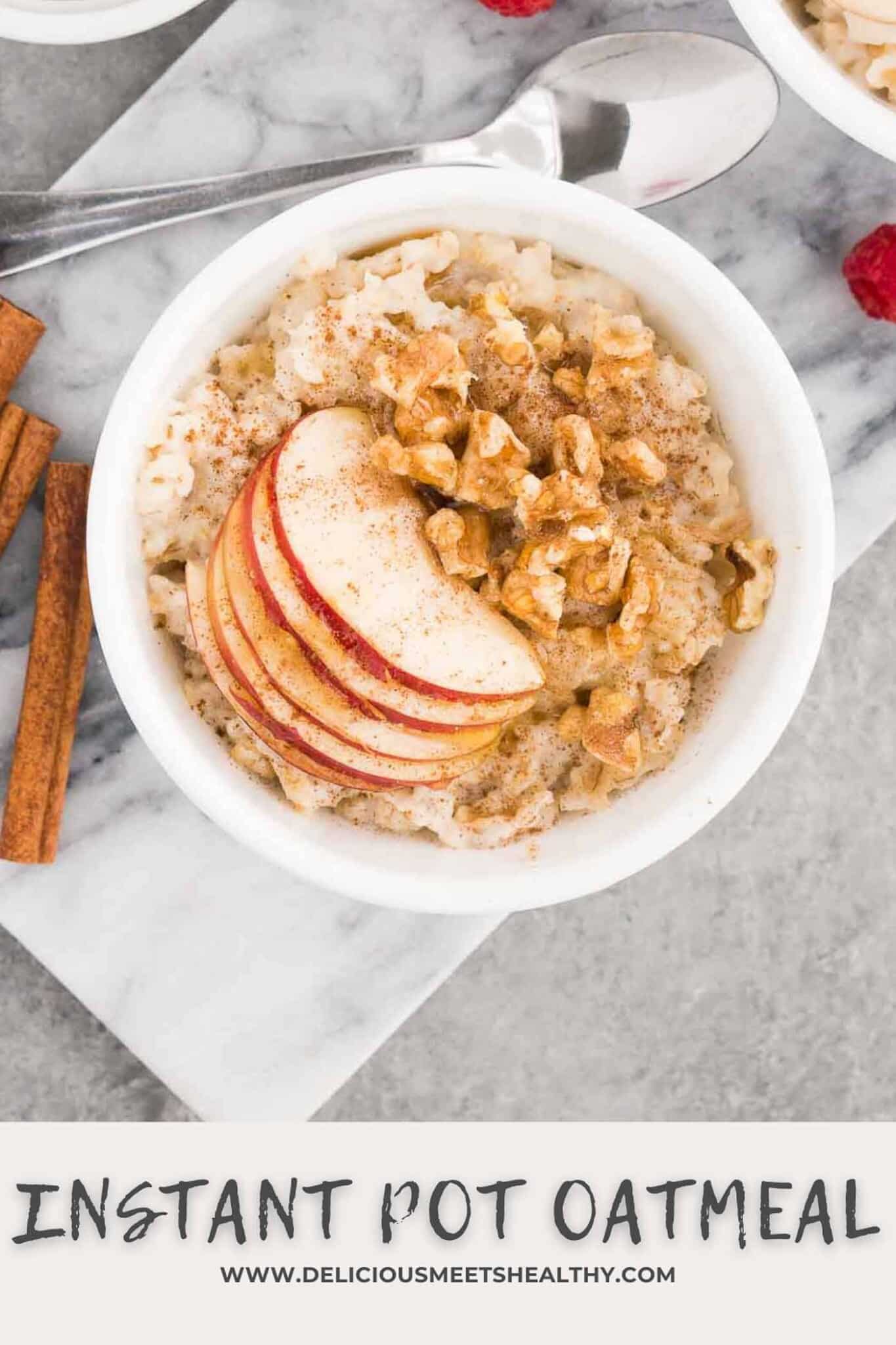 Instant Pot Oatmeal (w/ rolled oats) - Delicious Meets Healthy
