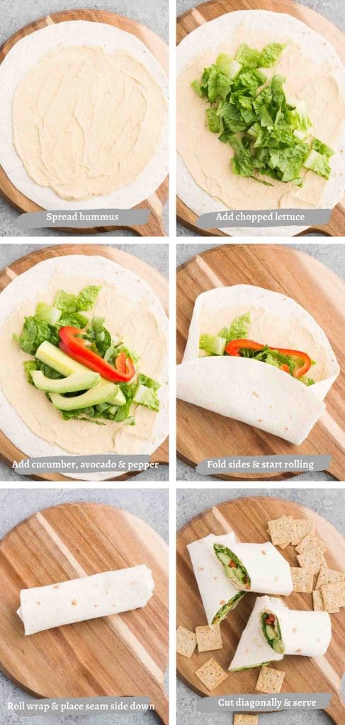 Vegan Wrap (Easy Work Lunch) - Delicious Meets Healthy