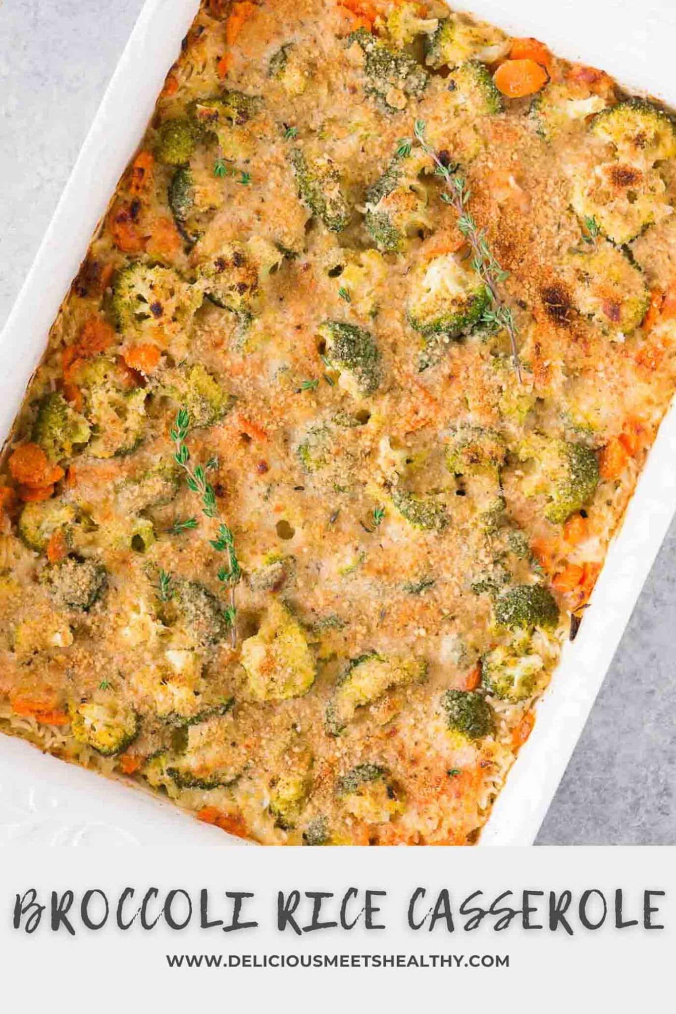 Broccoli Rice Casserole - Delicious Meets Healthy