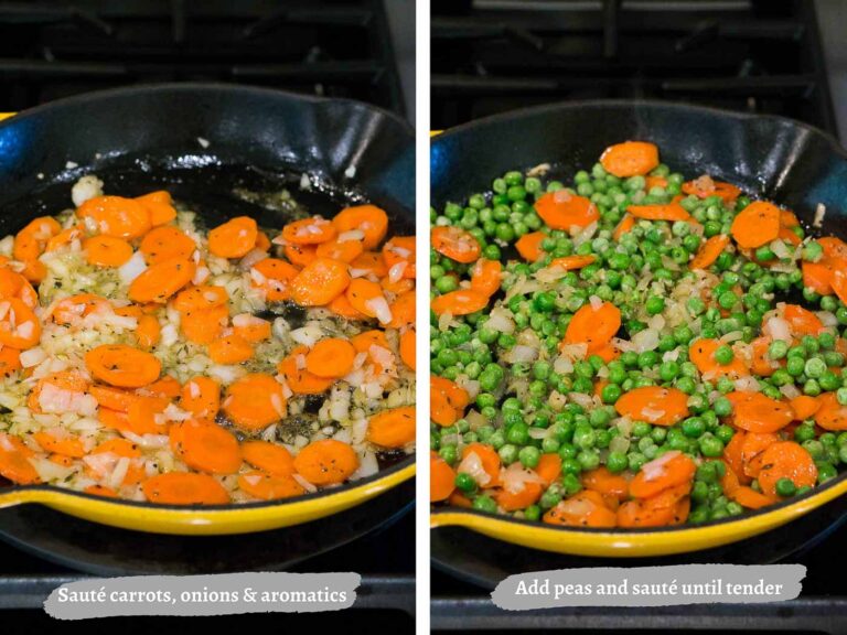 Carrots and Peas (Quick & Easy Side Dish) - Delicious Meets Healthy