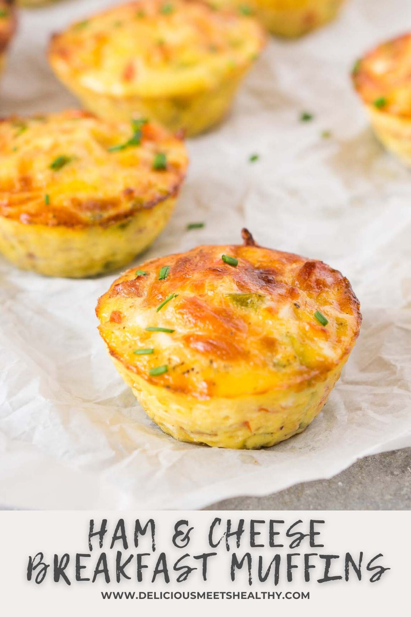 Ham and Cheese Breakfast Muffins - Delicious Meets Healthy