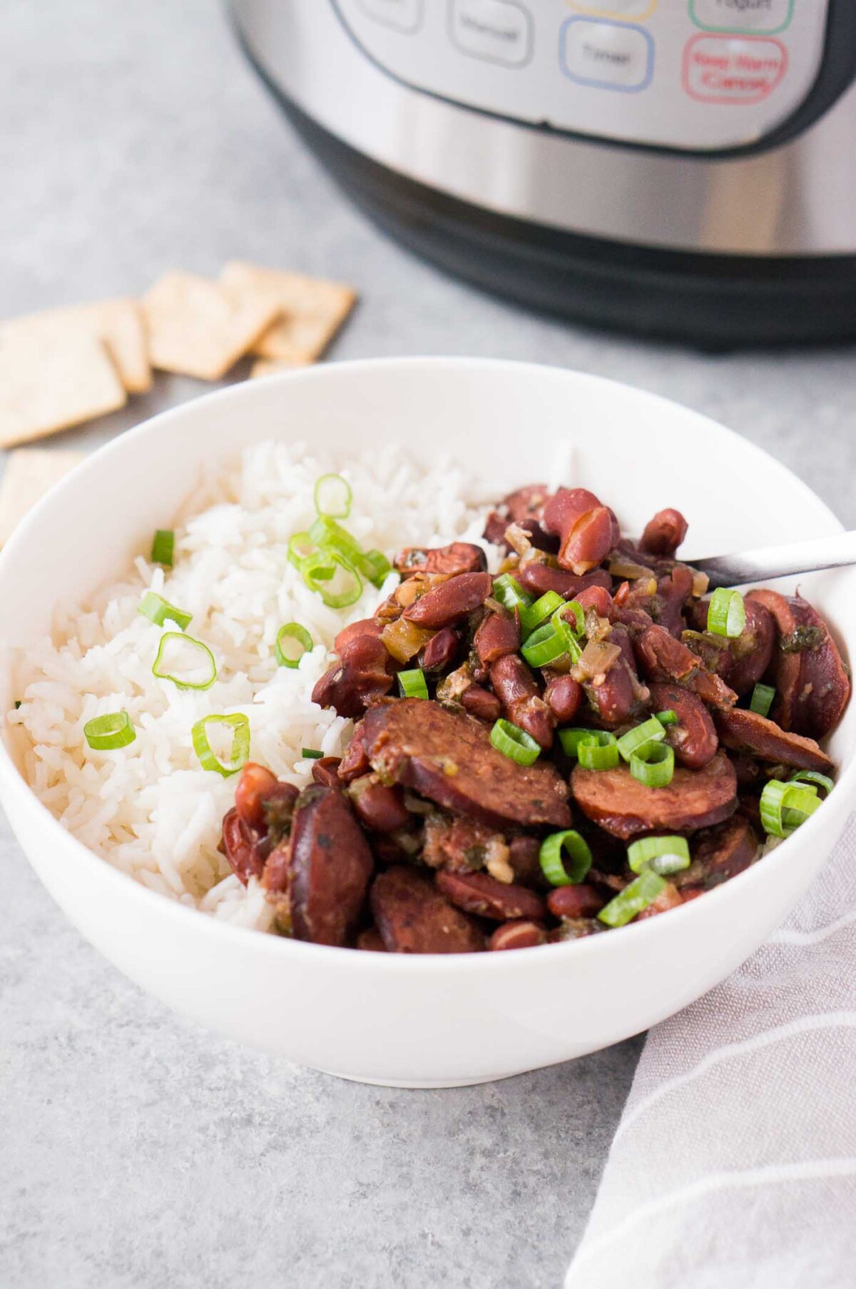 Instant Pot Red Beans and Rice - Delicious Meets Healthy