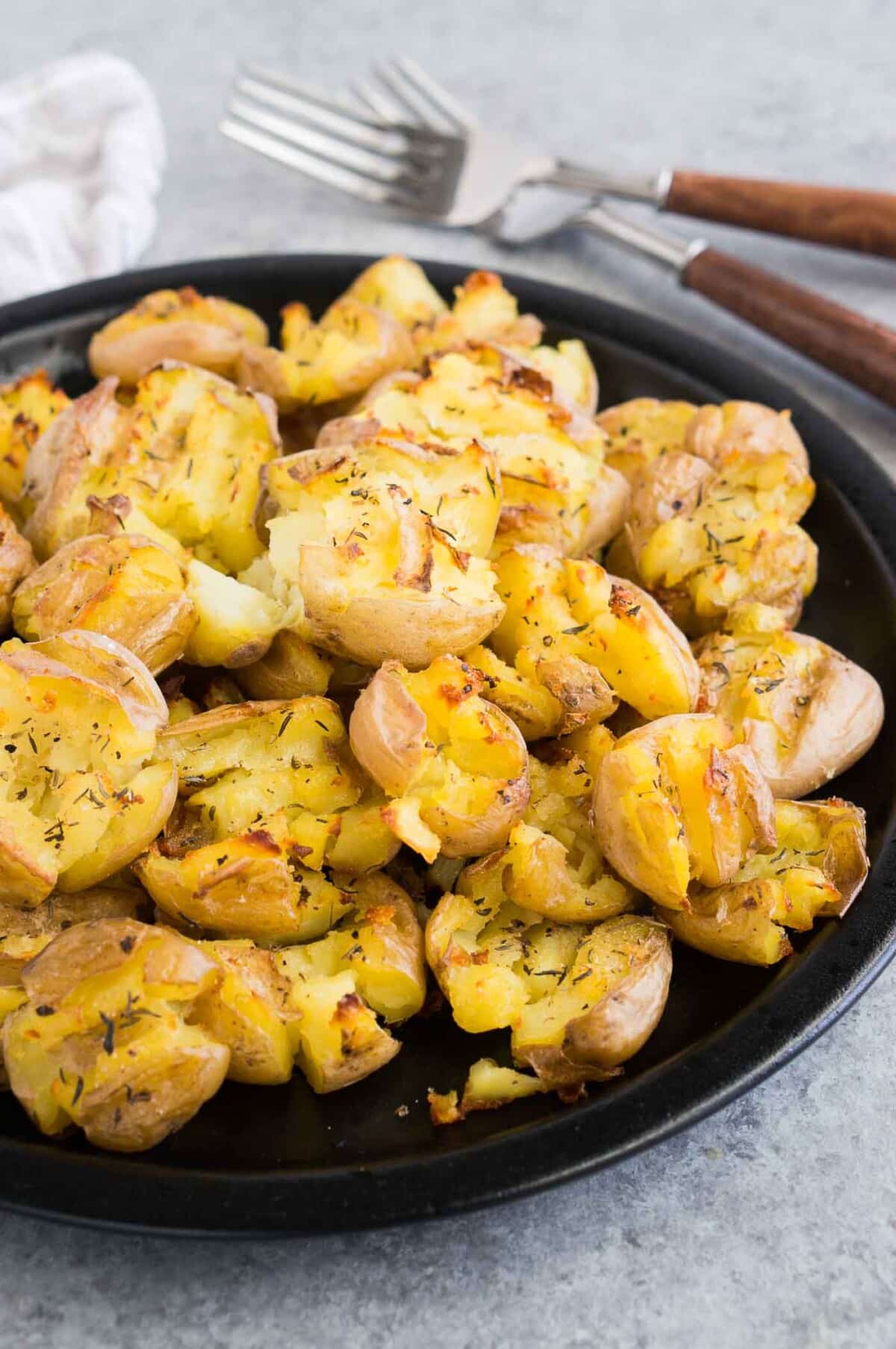 Smashed Potatoes - Delicious Meets Healthy