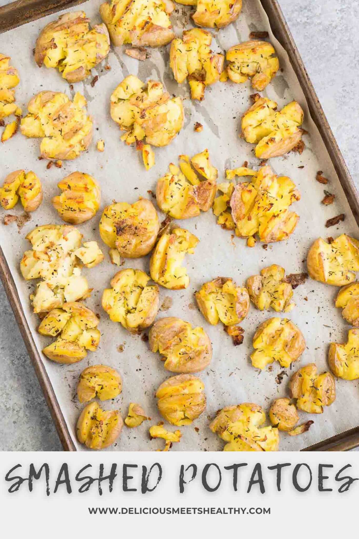 Smashed Potatoes - Delicious Meets Healthy