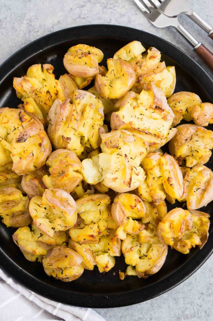 Smashed Potatoes - Delicious Meets Healthy