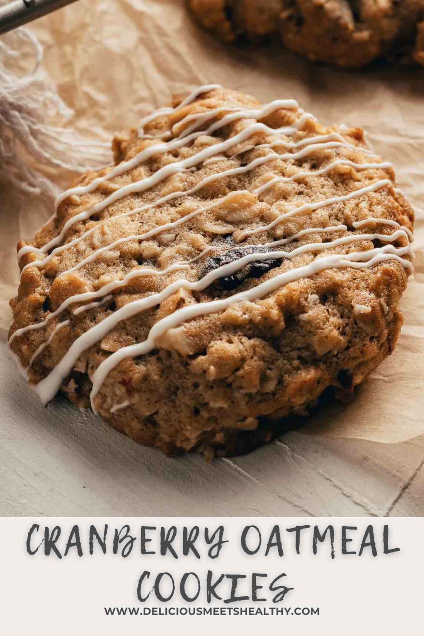 Cranberry Oatmeal Cookies - Delicious Meets Healthy