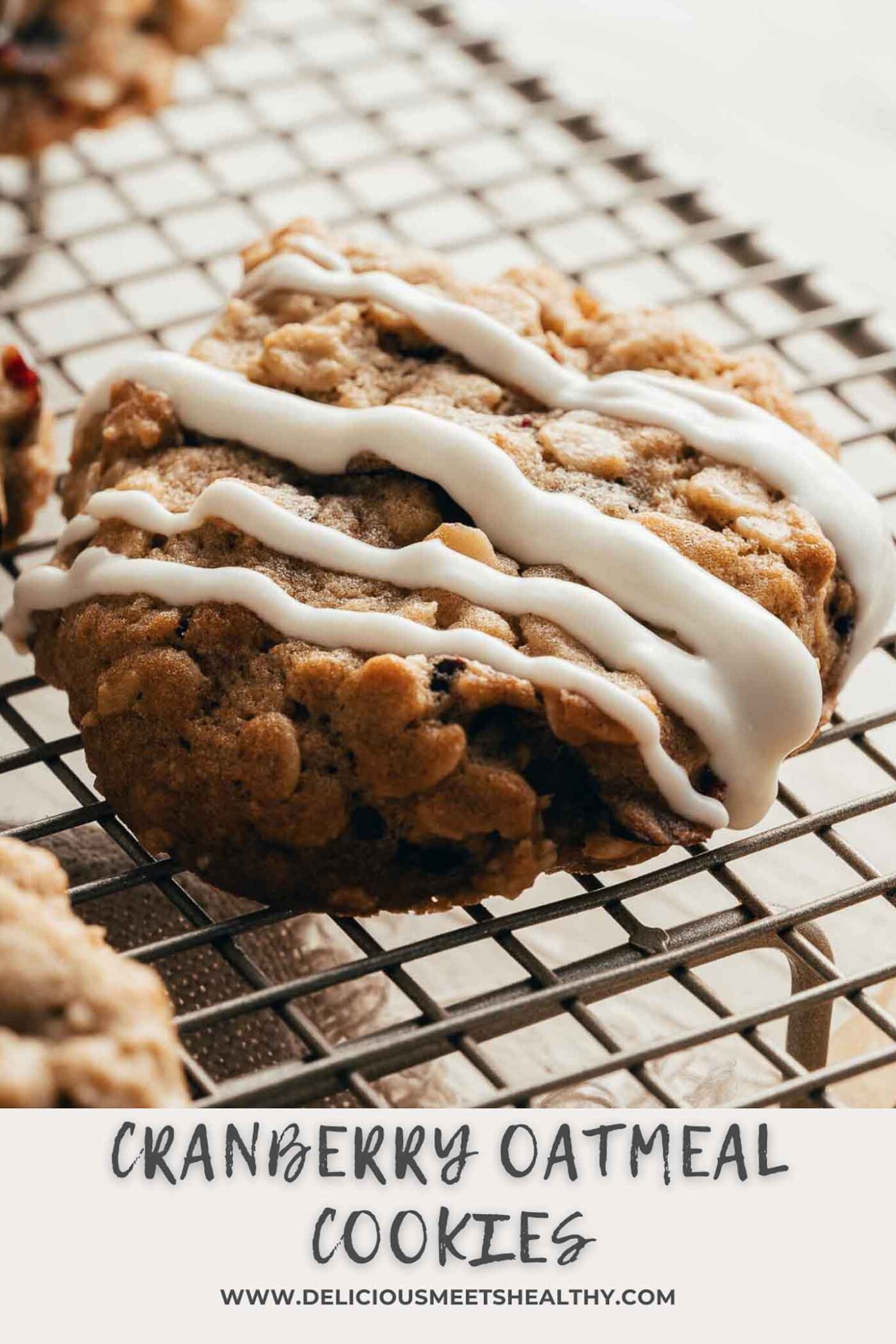 Cranberry Oatmeal Cookies - Delicious Meets Healthy