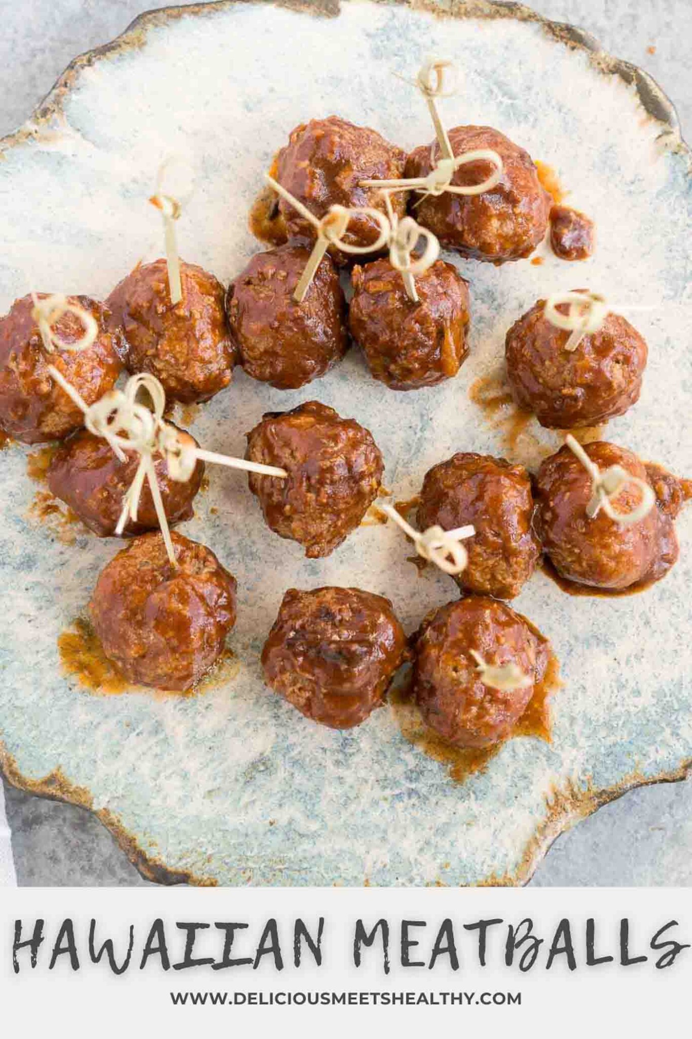 Hawaiian Meatballs - Delicious Meets Healthy