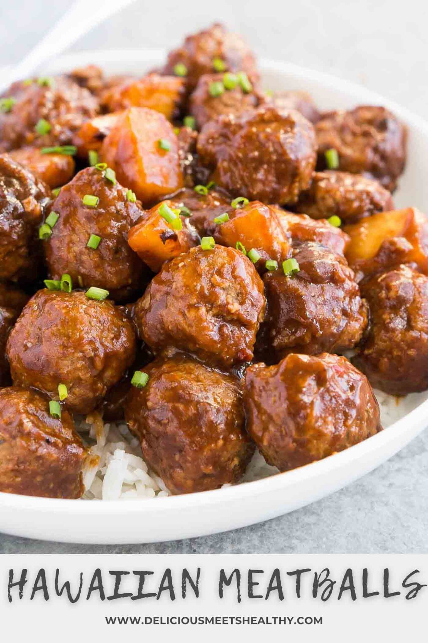 Hawaiian Meatballs - Delicious Meets Healthy