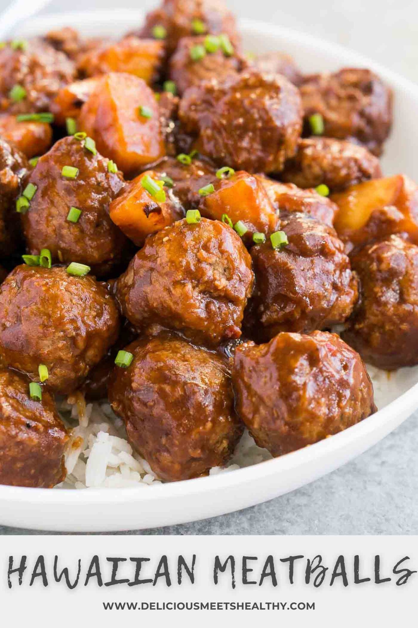 Hawaiian Meatballs - Delicious Meets Healthy