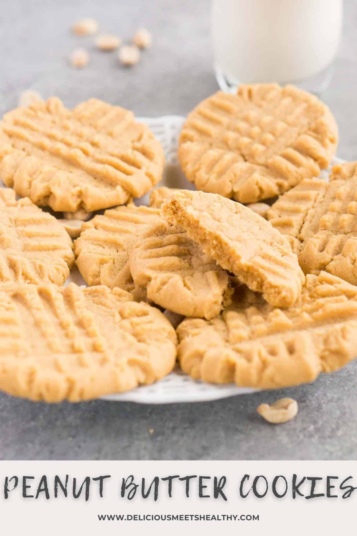 Peanut Butter Cookies - Delicious Meets Healthy